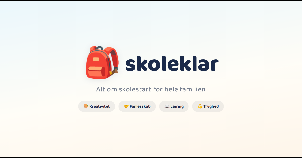 Utterslev Skole, København — Skolestart & info | skoleklar.nu